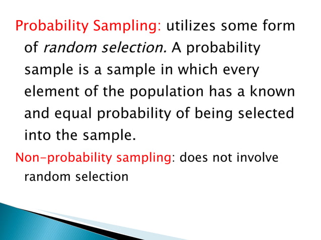050 sampling theory | PPT | Science