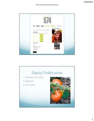 Niche Opportunities with Native Advertising | PDF