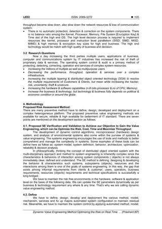 Dynamic Value Engineering Method Optimizing the Risk on Real Time ...