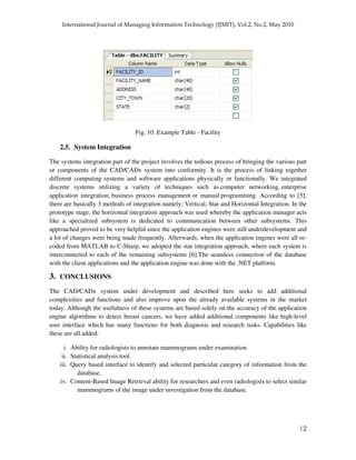 Intelligent Mammography Database Management System for a Computer Aided Breast Cancer Detection ...