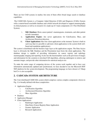 Intelligent Mammography Database Management System for a Computer Aided ...