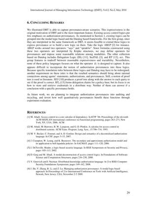 Expressiveness of a Provenance-Enabled Authorization Logic | PDF