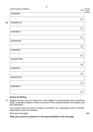 CAMBRIDGE INTERNATIONAL EXAMINATIONS | PDF
