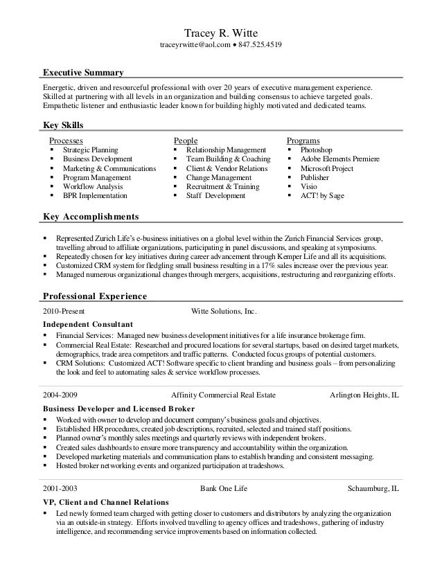 Tracey Witte Resume