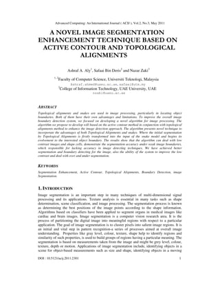 A NOVEL IMAGE SEGMENTATION ENHANCEMENT TECHNIQUE BASED ON ACTIVE CONTOUR AND TOPOLOGICAL ...