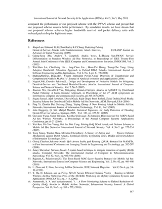 DDoS Attack and Defense Scheme in Wireless Ad hoc Networks | PDF