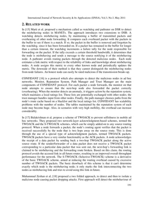 TRIDNT: THE TRUST-BASED ROUTING PROTOCOL WITH CONTROLLED DEGREE OF NODE SELFISHNESS FOR MANET | PDF