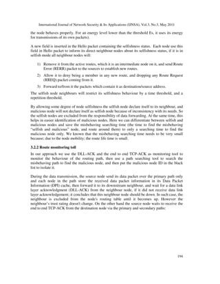 TRIDNT: THE TRUST-BASED ROUTING PROTOCOL WITH CONTROLLED DEGREE OF NODE SELFISHNESS FOR MANET | PDF