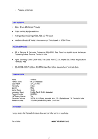 Vinoth_Resume | PDF