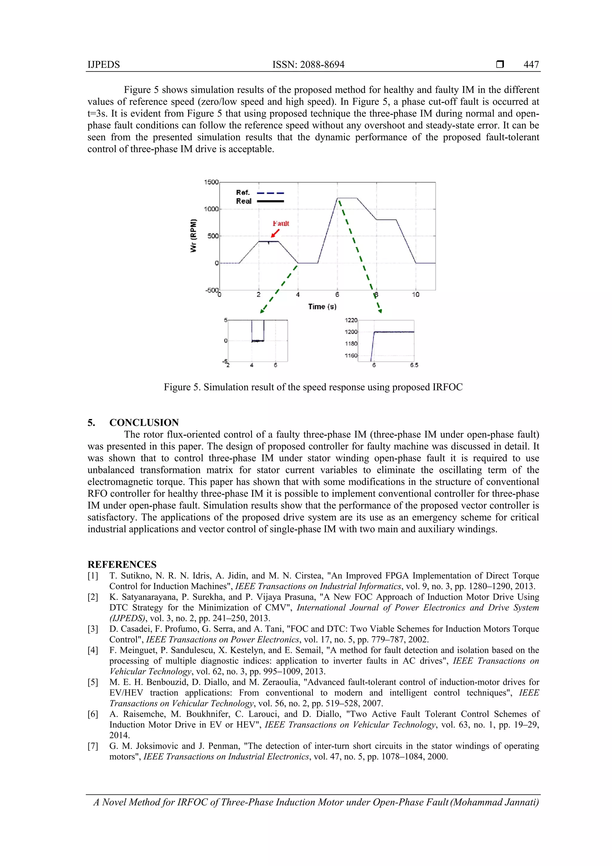 A Novel Method for IRFOC of Three-Phase Induction Motor under Open-Phase Fault | PDF