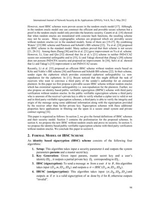 PROVABLE SECURE IDENTITY BASED SIGNCRYPTION SCHEMES WITHOUT RANDOM ORACLES | PDF