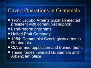 Eisenhower's Cold War Policies - 5/13/09 | PPT