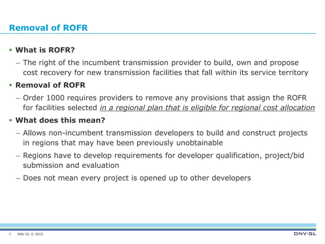 FERC Order 1000: Understanding Transmission Planning in a New Paradigm ...