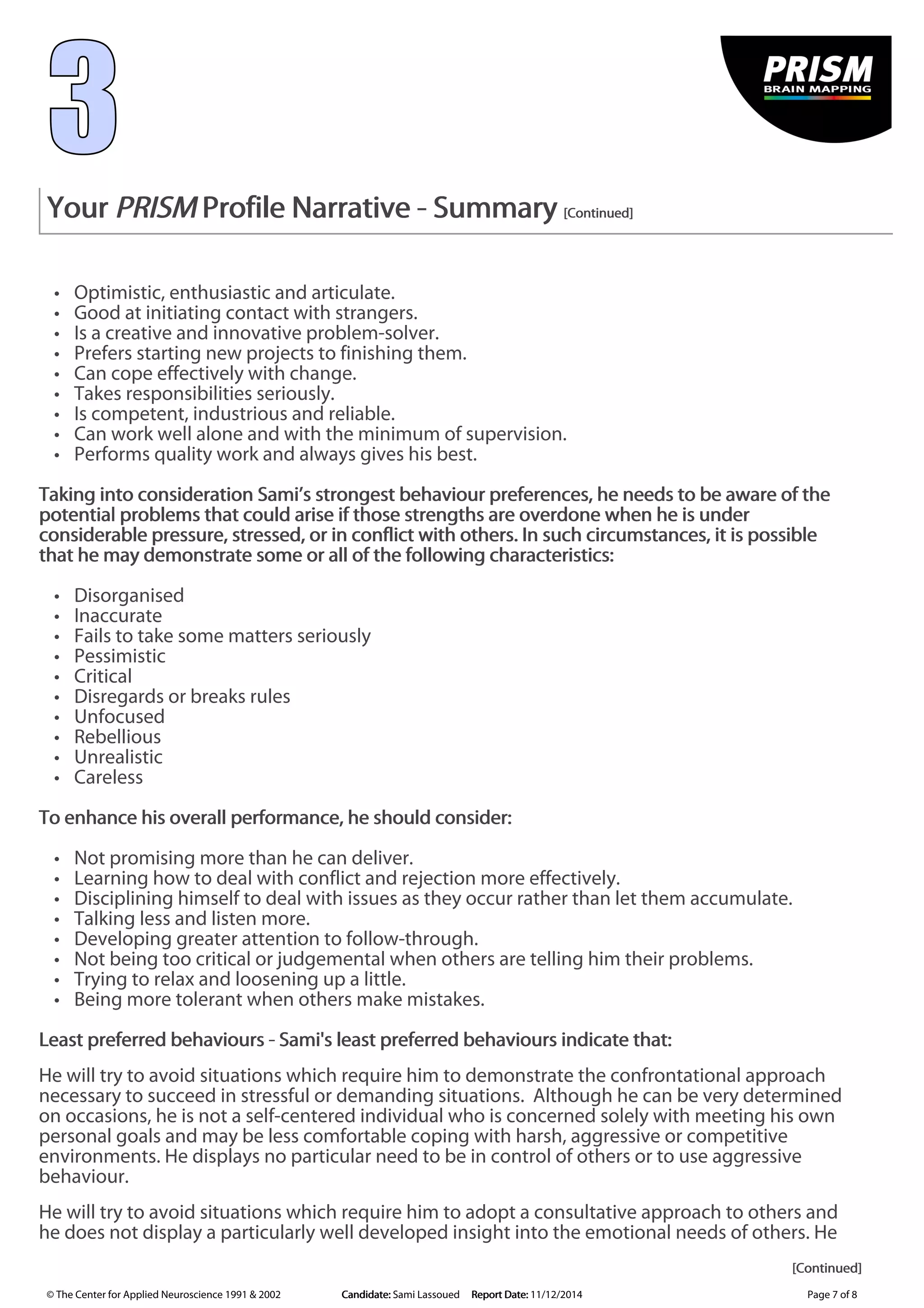 Sami-PRISM_Report | PDF