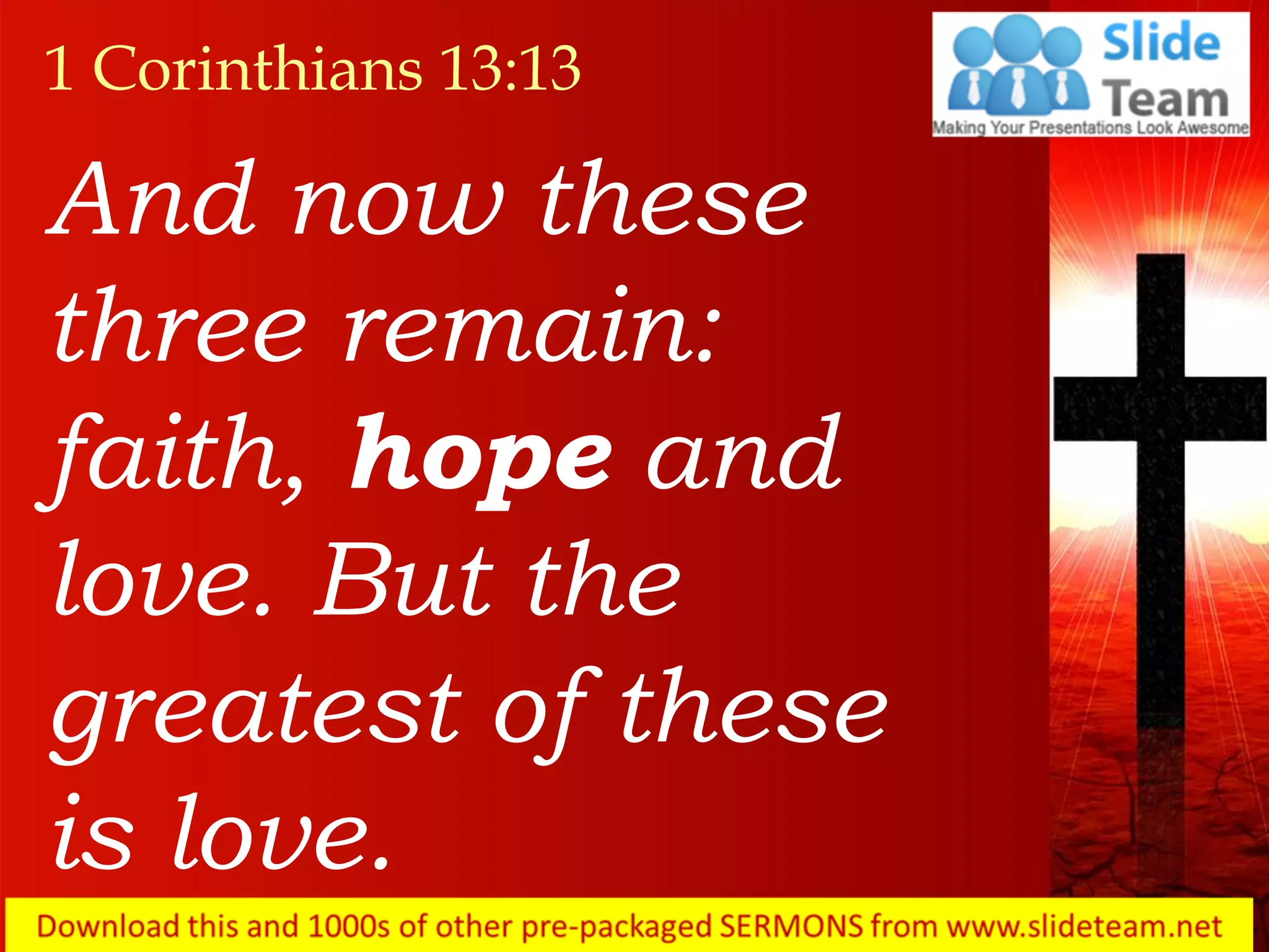 0514 1 corinthians 1313 the greatest of these is love power point ...