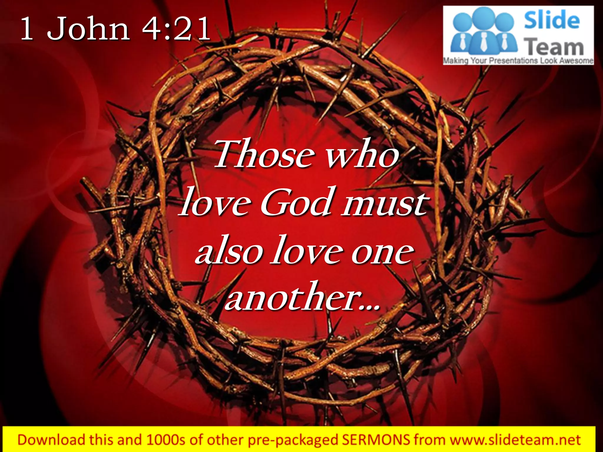 0514 1 john 421 those who love god power point church sermon | PDF ...