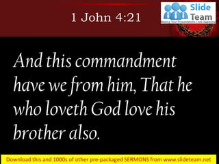 0514 1 john 421 those who love god power point church sermon | PDF ...