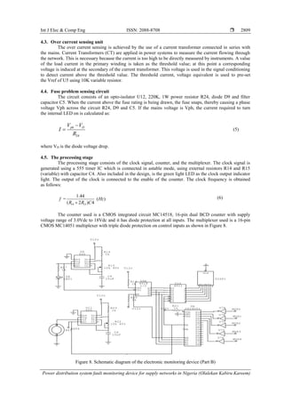 Power distribution system fault monitoring device for supply networks in Nigeria | PDF