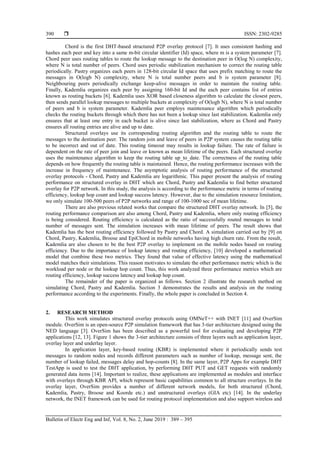 Routing performance of structured overlay in Distributed Hash Tables (DHT) for P2P | PDF