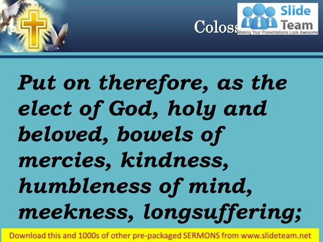 0514 colossians 312 therefore as god chosen people power point church ...