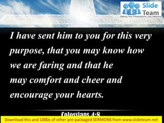 0514 colossians 48 that he may encourage power point church sermon | PDF