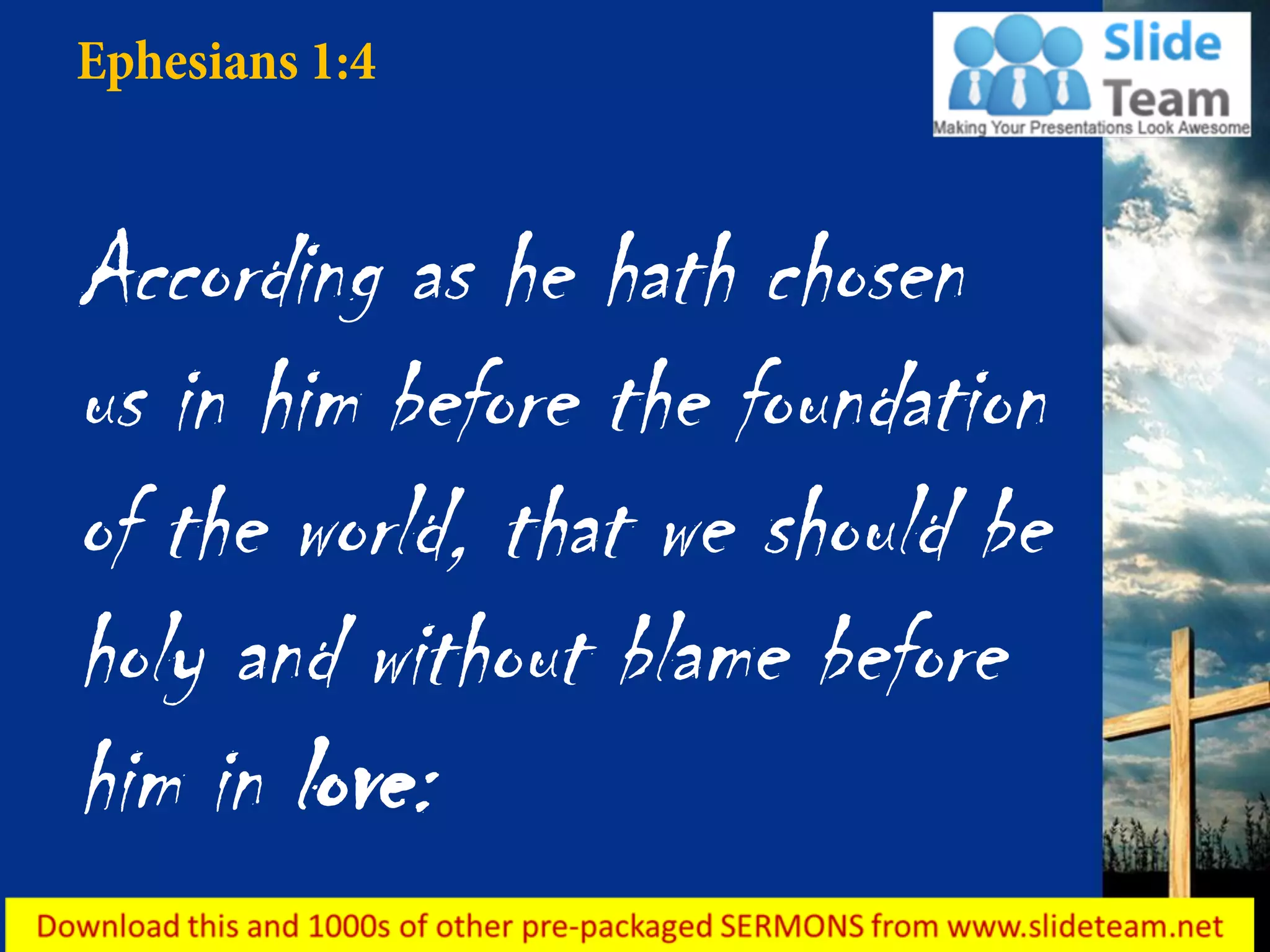 0514 ephesians 14 the creation of the world power point church sermon | PPT