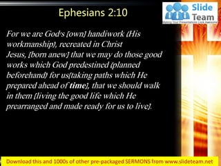 0514 ephesians 210 god prepared in advance power point church sermon | PPT
