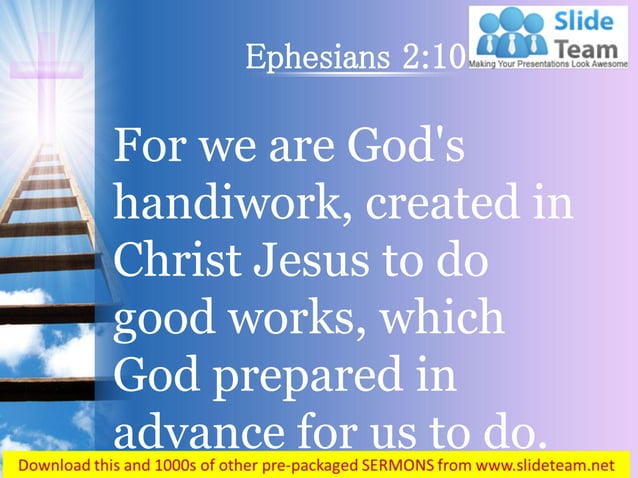 0514 ephesians 210 jesus to do good works power point church sermon | PPT