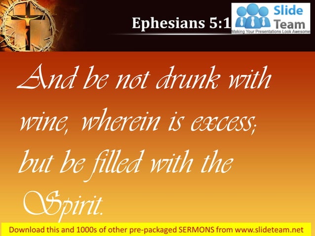 0514 ephesians 518 which leads to debauchery power point church sermon ...