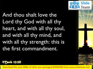 0514 mark 1230 love the lord your god power point church sermon | PDF