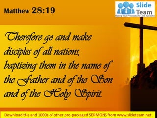 0514 matthew 2819 in the name of the father power point church sermon | PPT