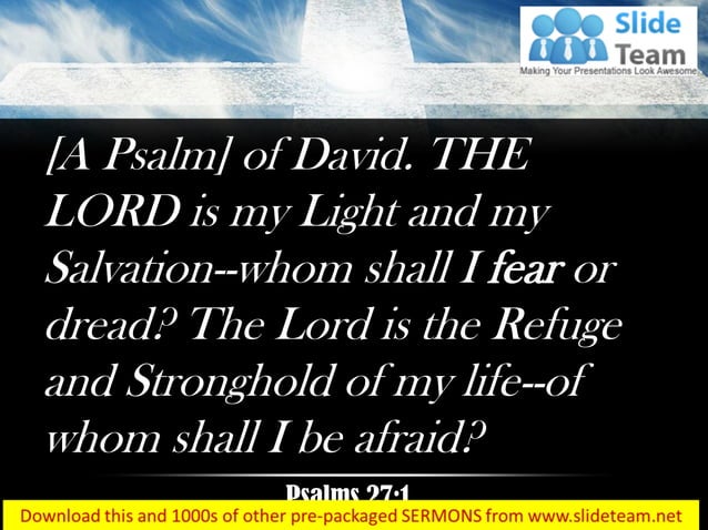 0514 psalms 271 the lord is my light power point church sermon | PDF