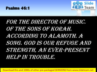 0514 psalms 461 god is our refuge and power power point church sermon | PDF