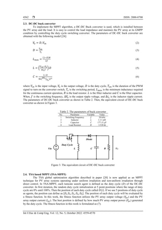 Tunicate swarm algorithm based maximum power point tracking for photovoltaic system under non ...