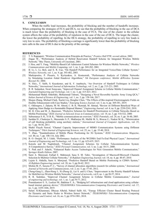 Reduce the probability of blocking for handoff and calls in cellular systems based on fixed and ...