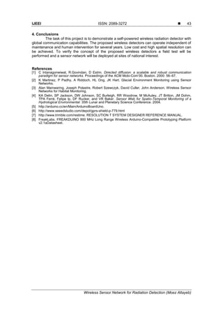 Wireless Sensor Network for Radiation Detection | PDF