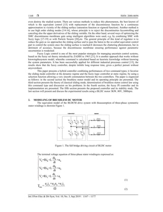 Real-time implementation of a novel hybrid fuzzy sliding mode control of a BLDC motor | PDF