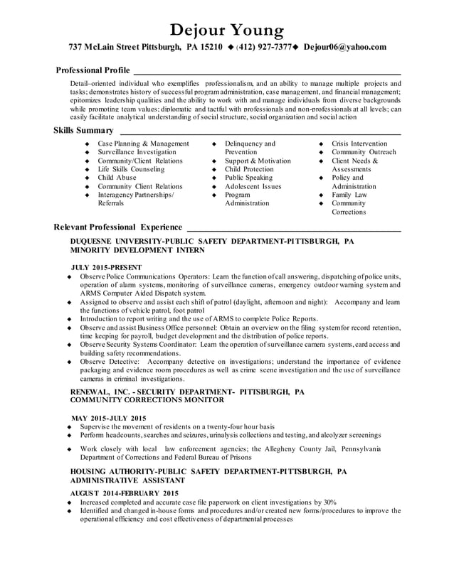 dejour final resume | DOCX