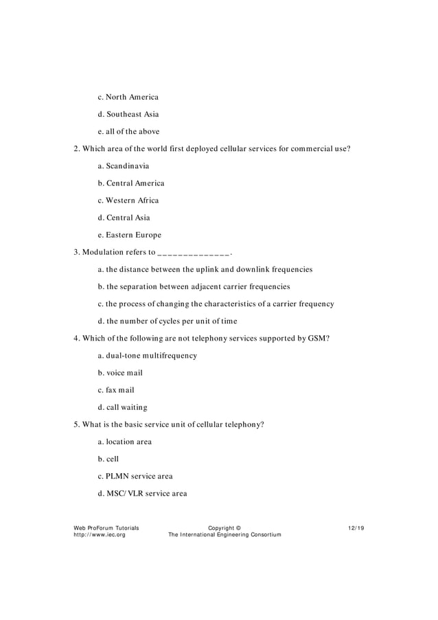 Global system for mobile communication gsm | PDF