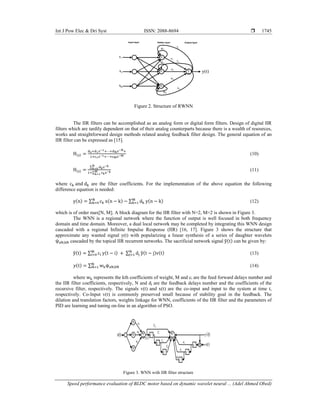 Speed performance evaluation of BLDC motor based on dynamic wavelet neural network and PSO ...