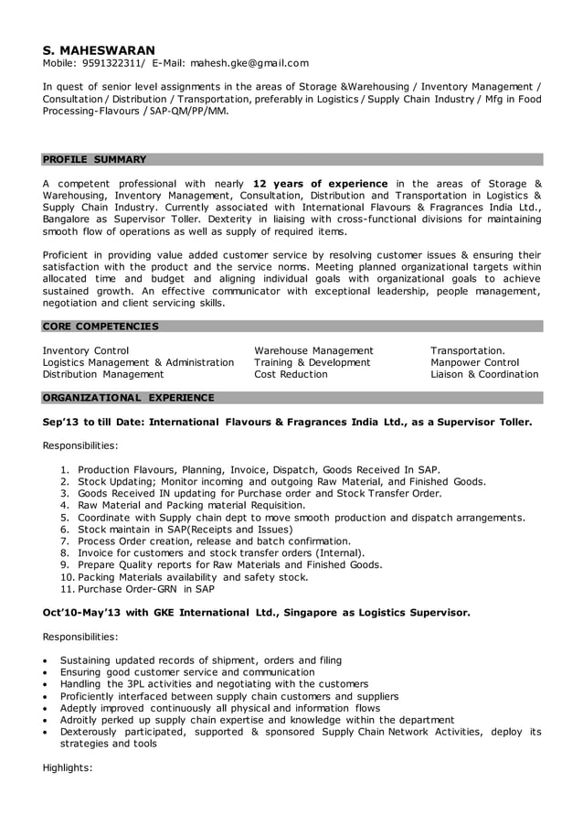 Mahesh_resume | PDF