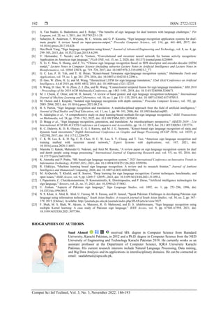 Pakistan sign language to Urdu translator using Kinect | PDF