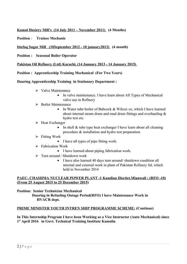 My Resume | DOC | Careers