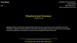 Shepherd and Overseer | PDF