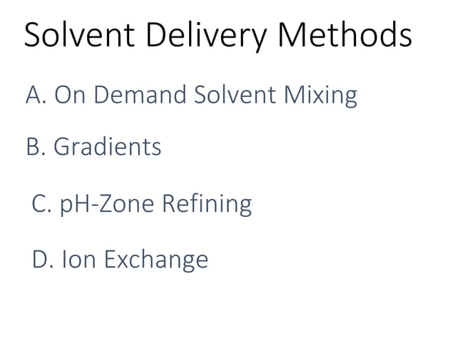 Different solvent delivery methods in Counterurrent Chromatography | PPT