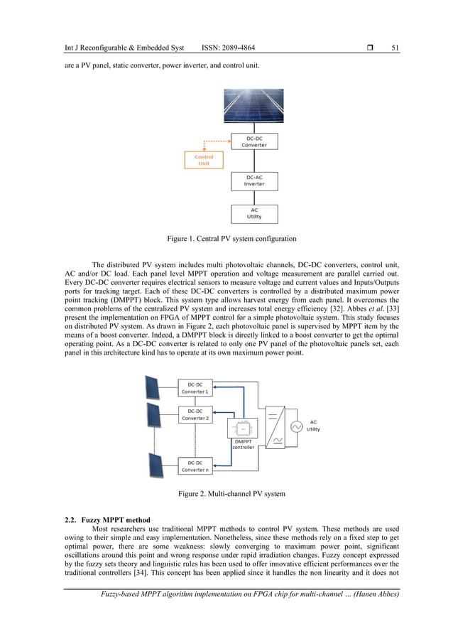 Fuzzy Based Mppt Algorithm Implementation On Fpga Chip For Multi