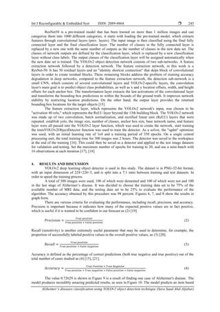 Alzheimer’s diseases classification using YOLOv2 object detection ...