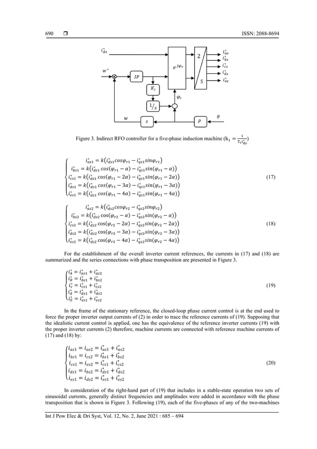 Modeling and control of two five-phase induction machines connected in series powered by matrix ...