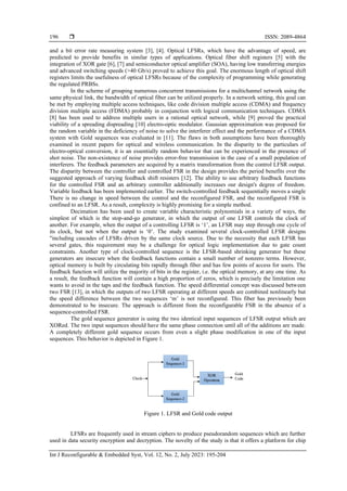 Reconfigurable linear feedback shift register for wireless communication and coding | PDF