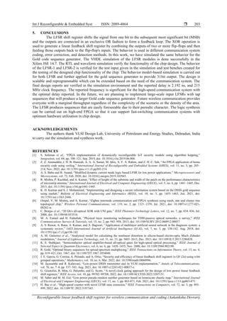 Reconfigurable linear feedback shift register for wireless communication and coding | PDF